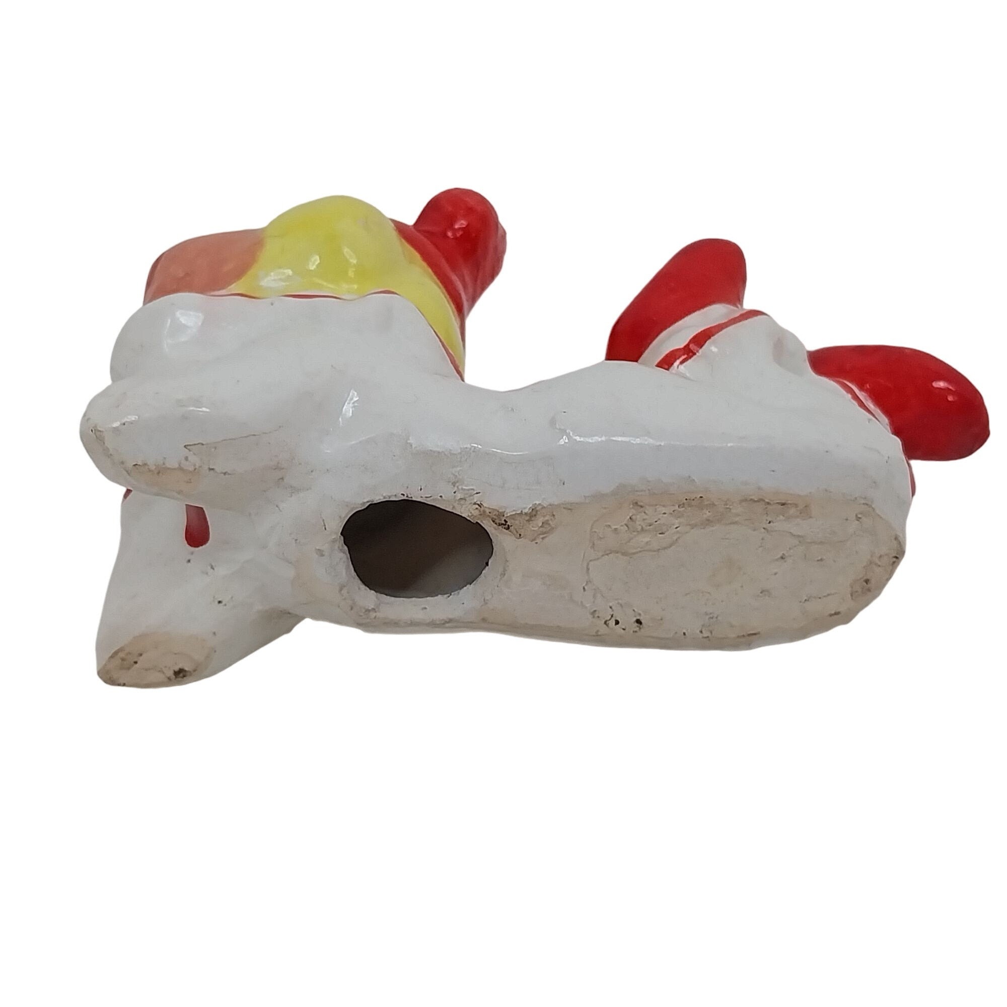 Vintage Porcelain Clown Laying Down Hand Painted 4 Long - Etsy