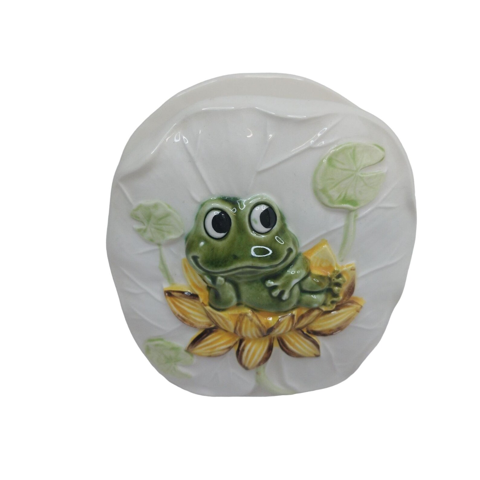 Vintage Sears Roebuck 1978 Neil the Frog Ceramic Napkin Holder Lily Pad ...