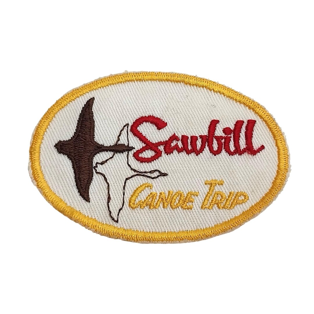 Boy Scouts BSA Vintage Sawbill Canoe Trip Embroidered Patch Oval ...