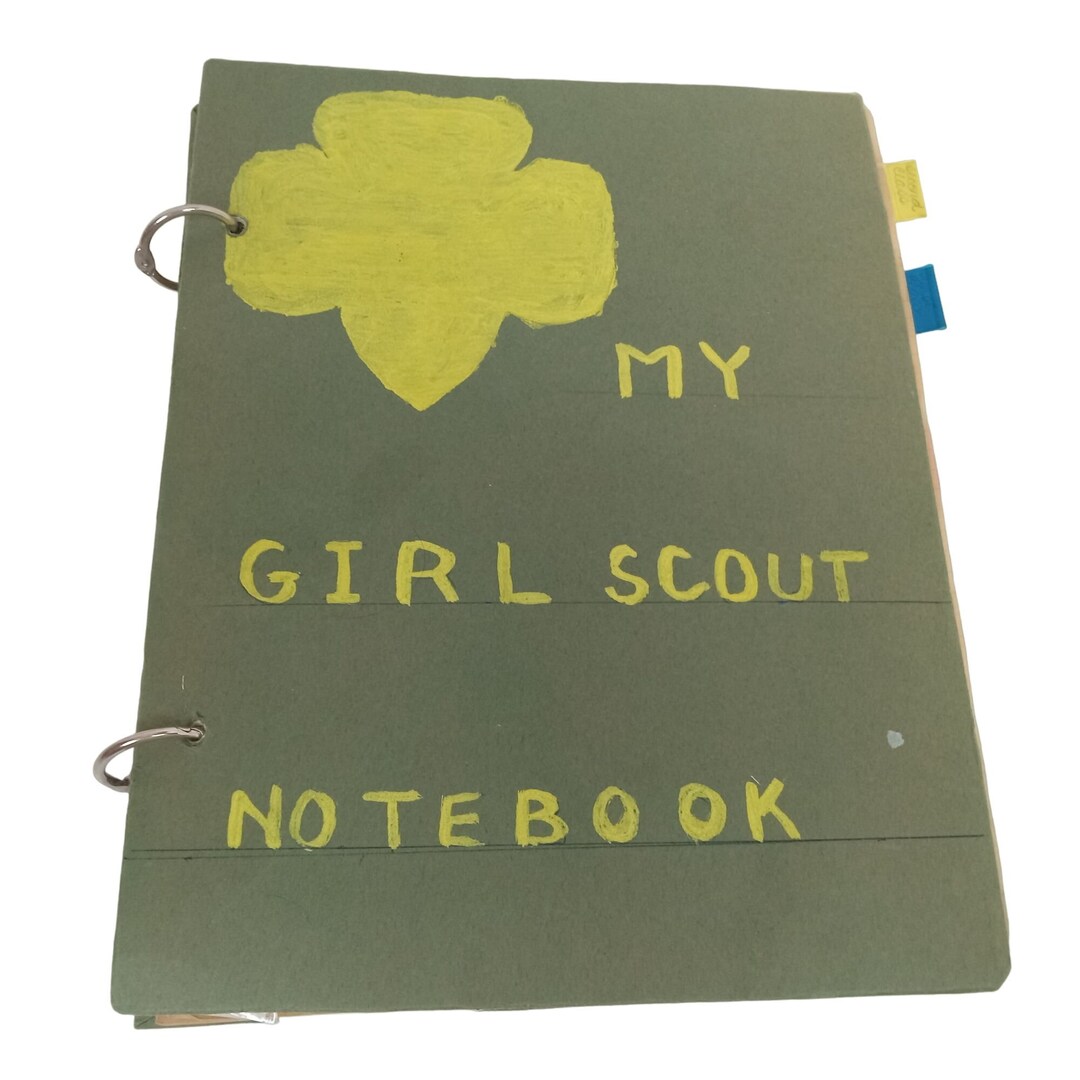 Handwritten Homemade Girl Scout Rank Advancement Notebook Journal ...