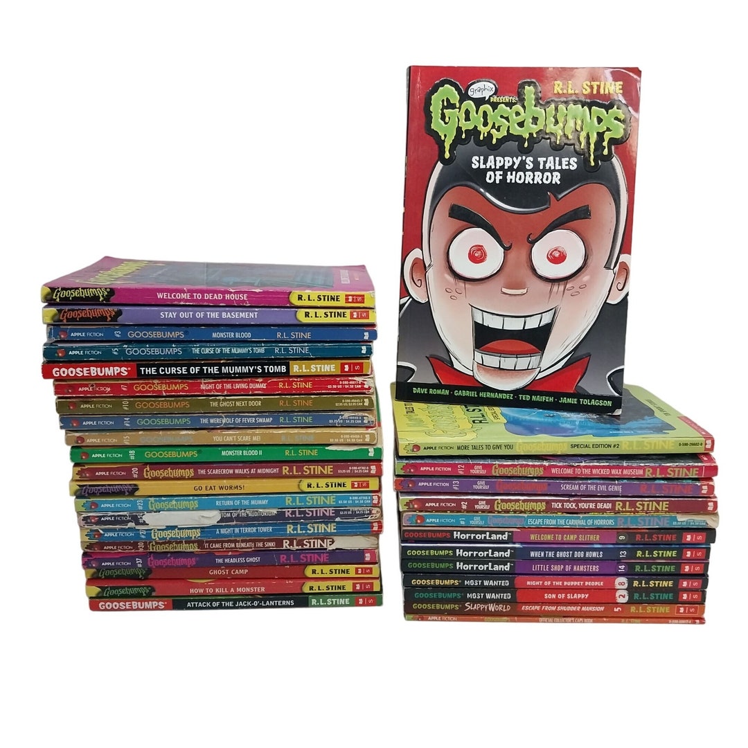 Goosebumps RL Stine Lot of 33 Books Some Original Apple Fiction - Etsy