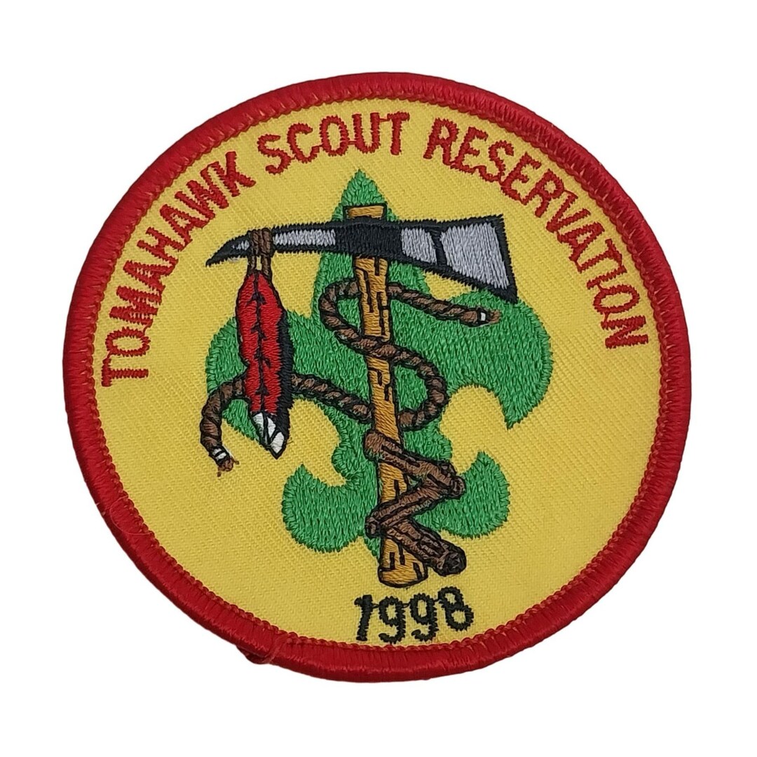 Boy Scouts Vintage Patch Tomahawk Scout Reservation 1998 Sioux Camp Wisconsin WI - Etsy
