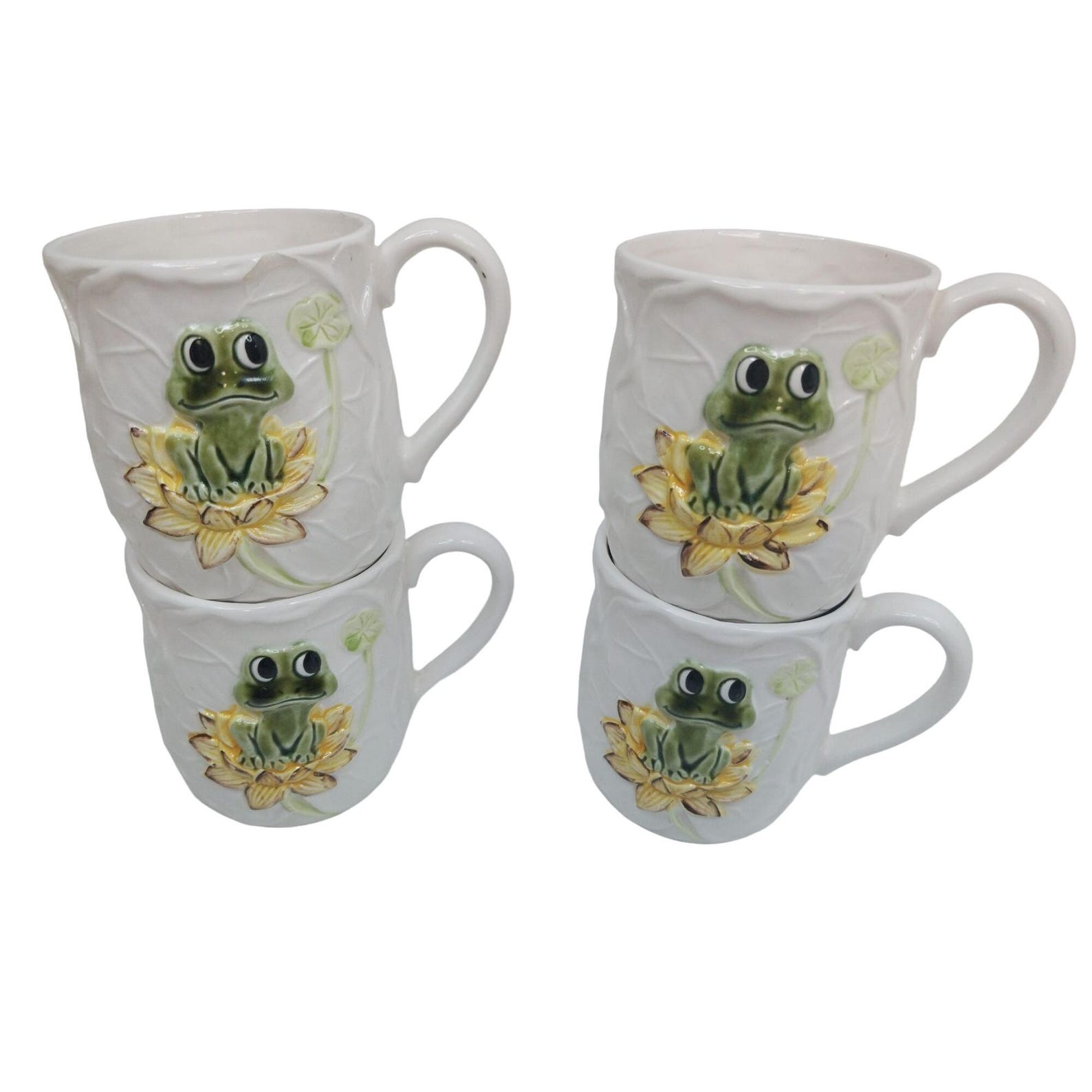 Vintage Sears Roebuck 1978 Neil the Frog Ceramic Coffee Mugs Set of 4 ...