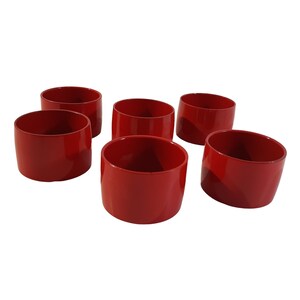 Red Plastic Napkin Holder Rings Set of 6 - Etsy