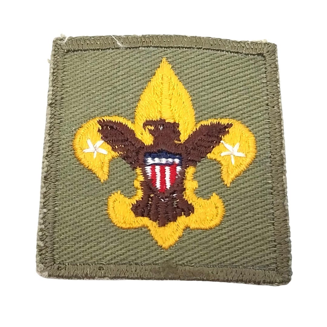 Vintage Boy Scouts BSA Tenderfoot Eagle Liberty Patch Shield Fleur De ...
