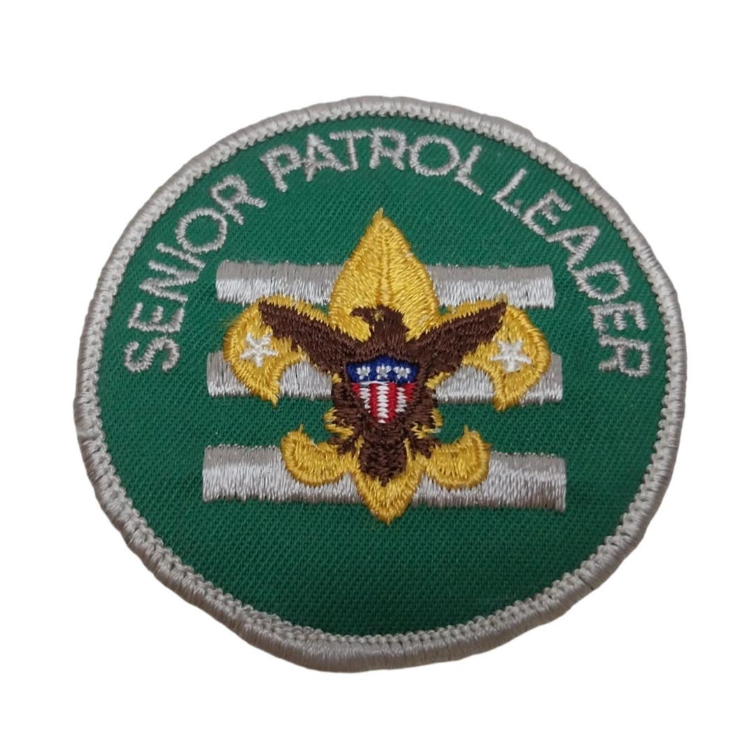 Vintage Boy Scouts BSA Senior Patrol Leader Patch Green Yellow ...
