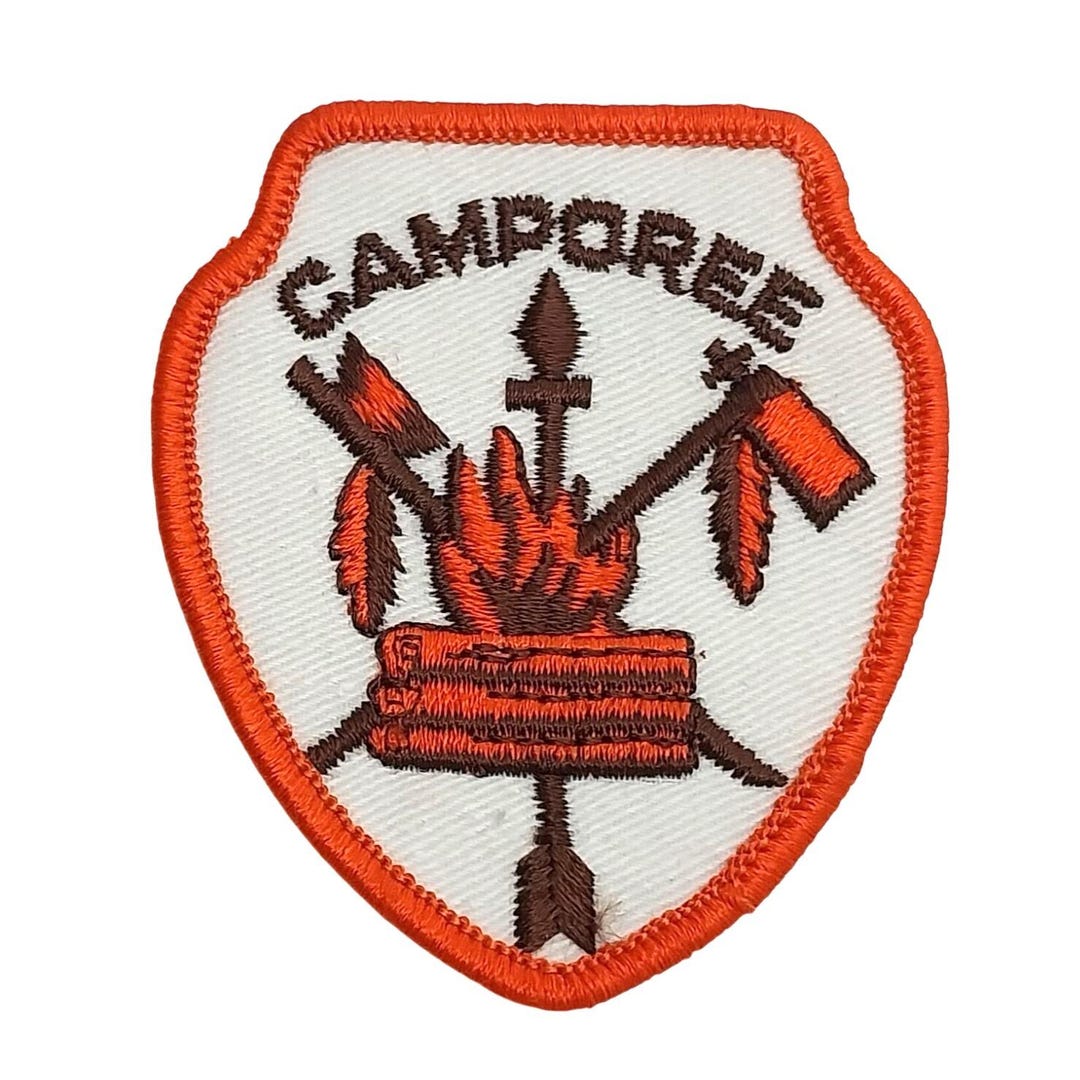 Boy Scouts BSA Vintage Camporee Scout Patch White Orange Arrowhead ...