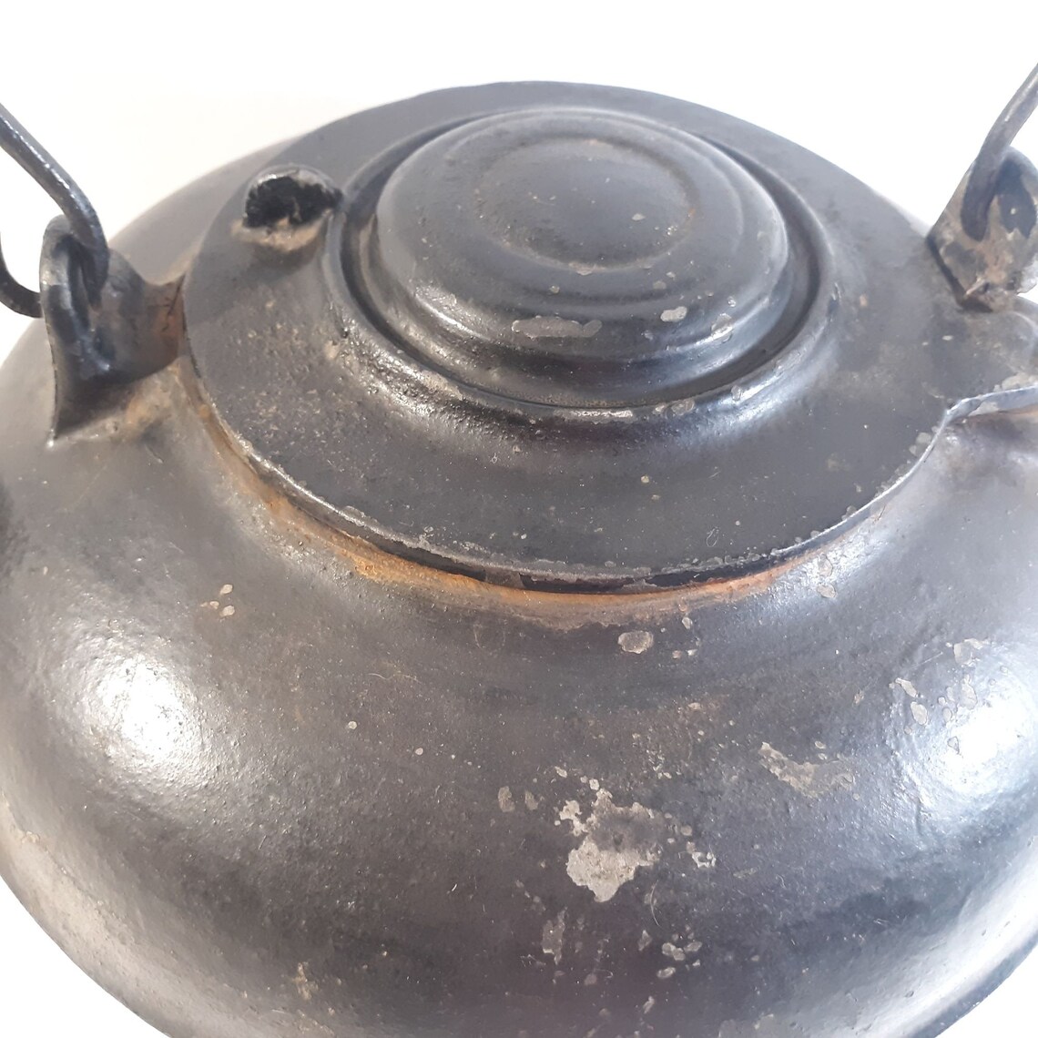 Cast Iron Kettle Antique Rusty Shabby Farmhouse Decor Only | Etsy