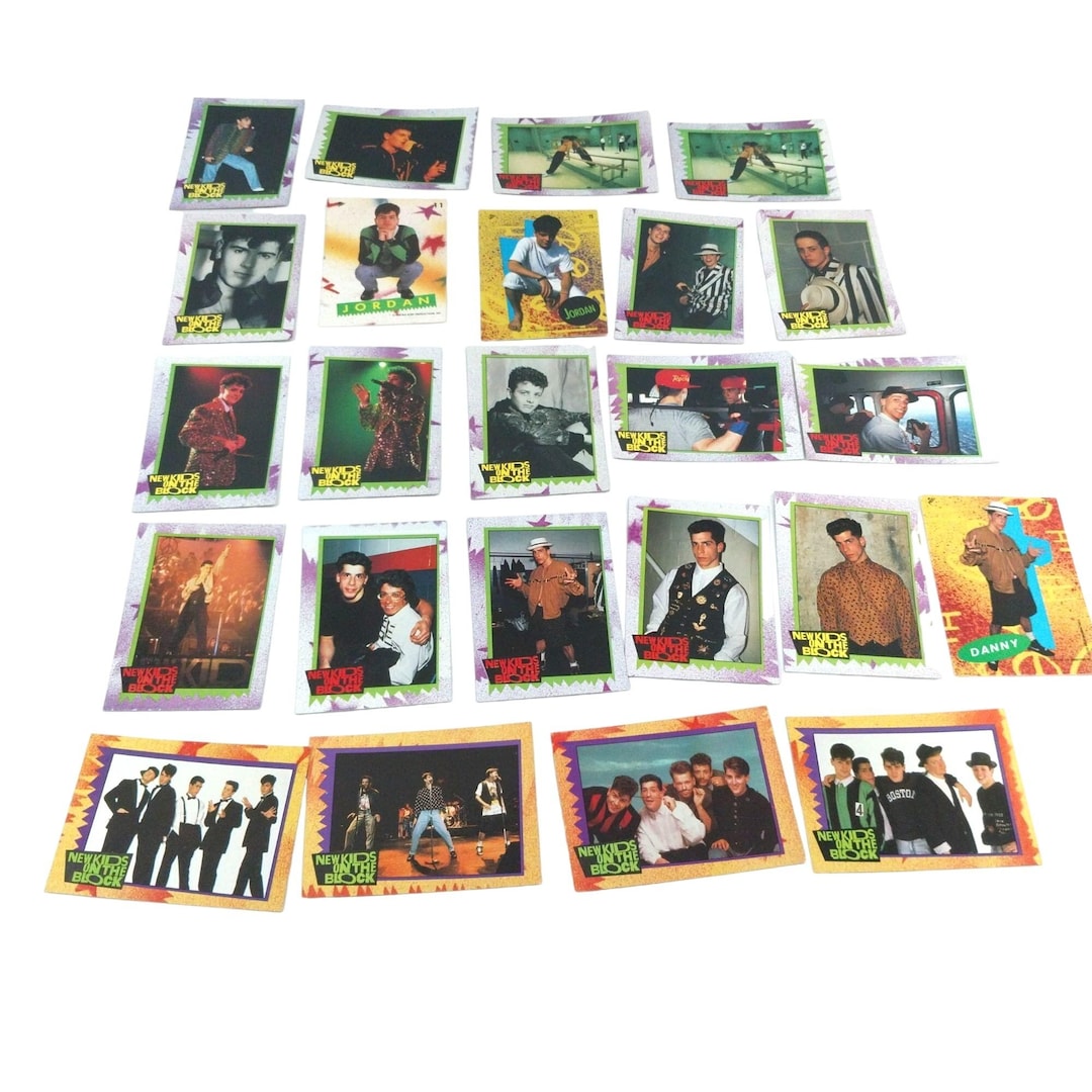 New Kids on the Block 1989 Trading Cards Big Step Productions Lot of 35 ...
