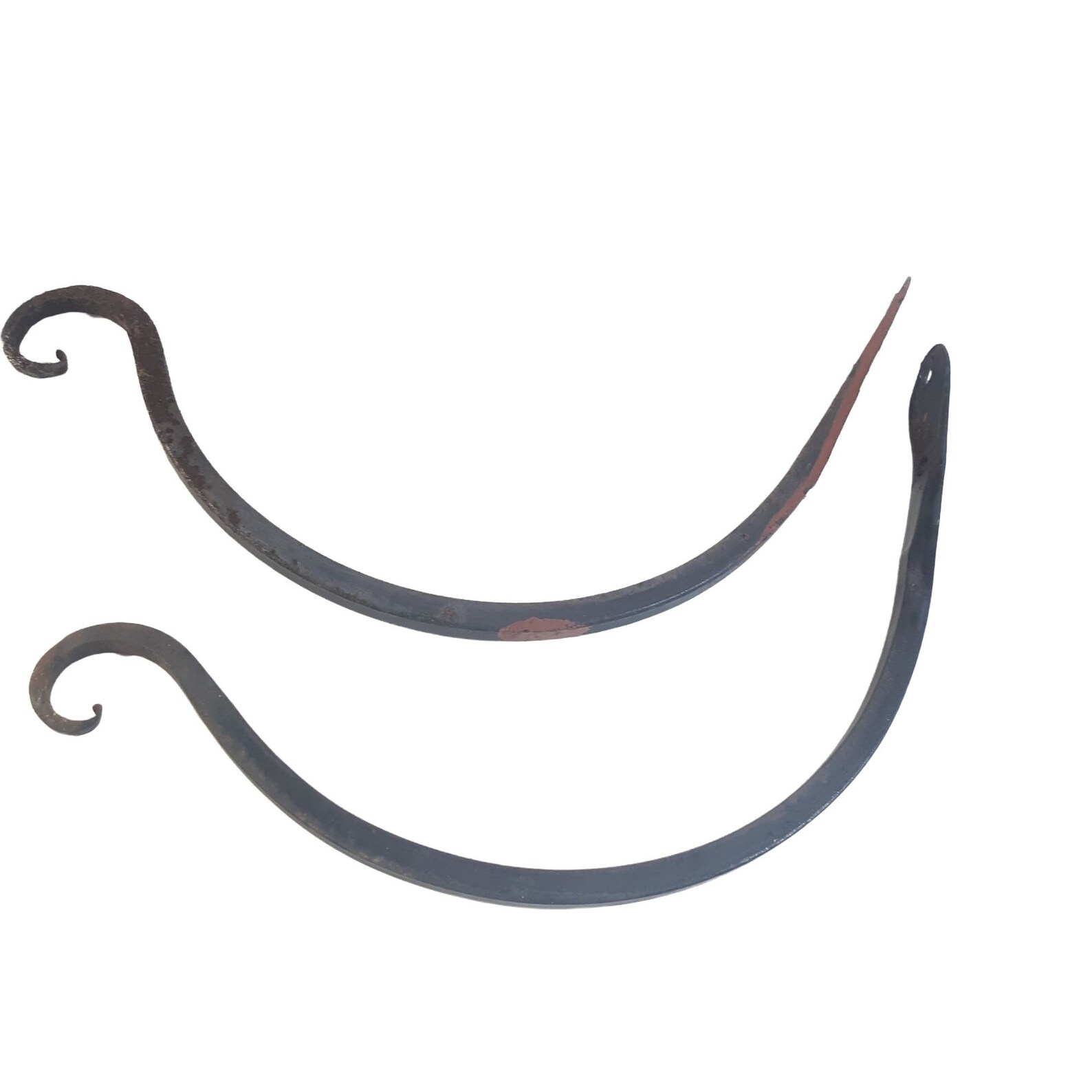 Antique Cast Iron Fire Place Yule Log Hooks Rustic Primative Farm House ...