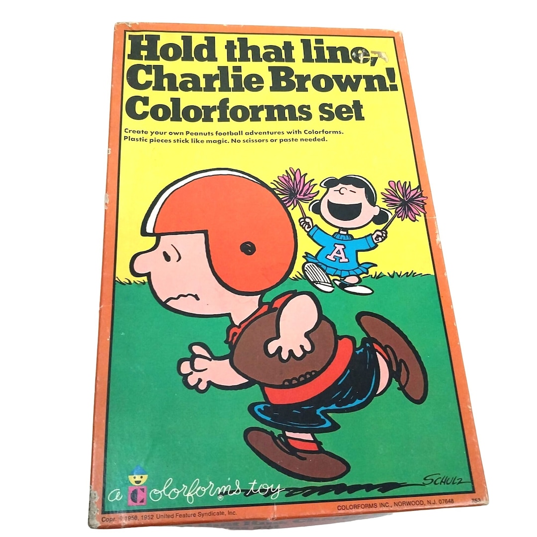 Hold That Line Charlie Brown 1952 Colorforms Set - Etsy