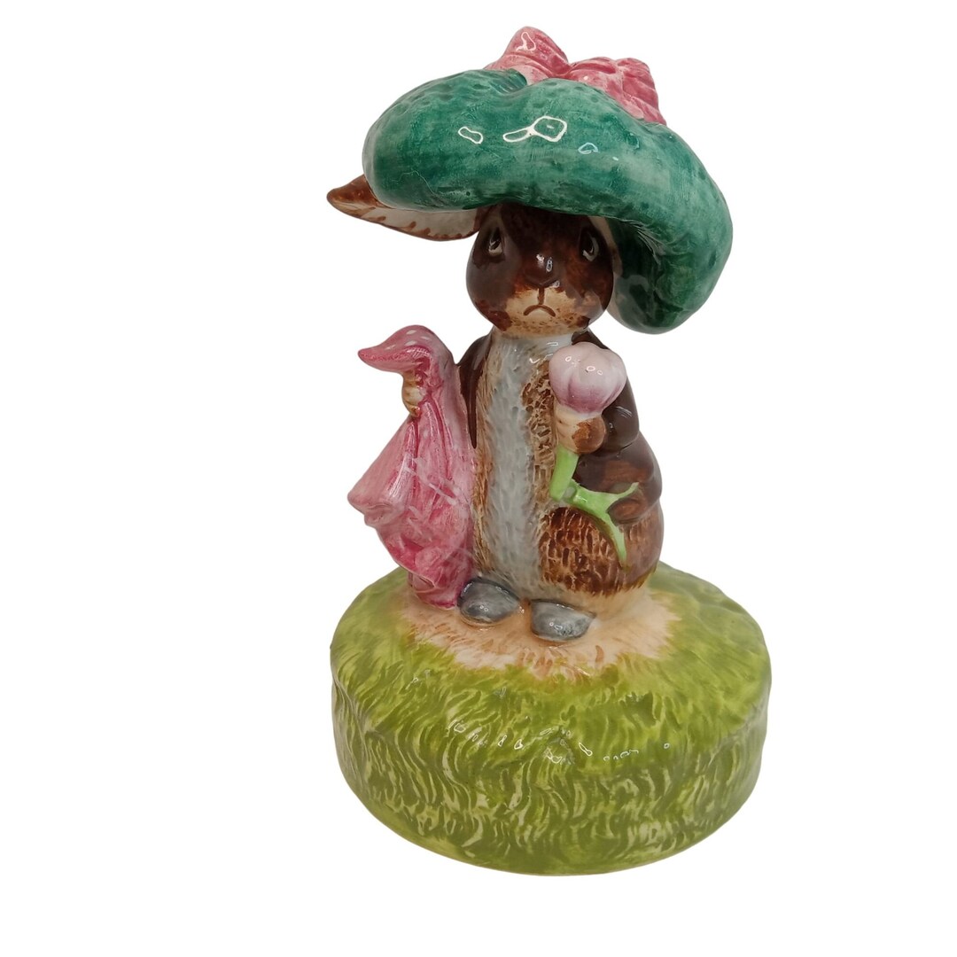 Beatrix Potter Schmid Rotating Music Box Benjamin Bunny Vintage - Etsy