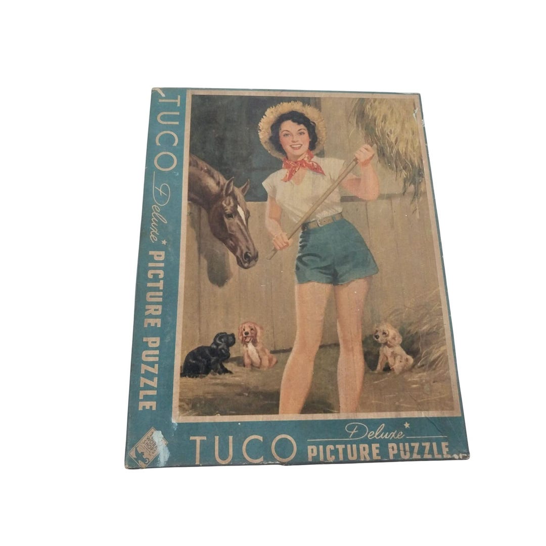 Tuco Deluxe Picture Puzzle Complete With Box "the Farmer's Daughter ...