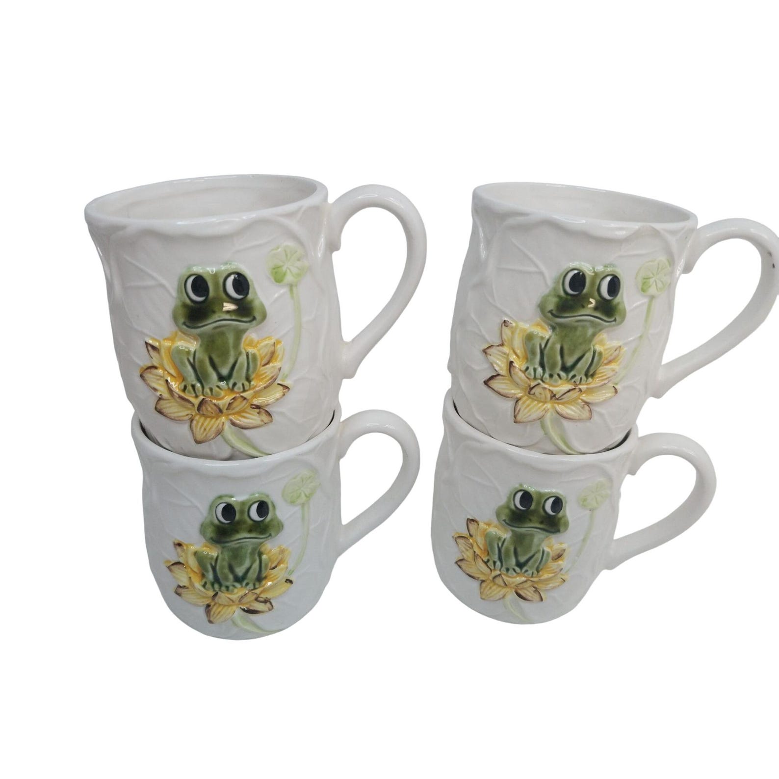 Vintage Sears Roebuck 1978 Neil the Frog Ceramic Coffee Mugs Set of 4 ...
