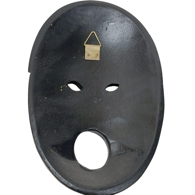 Handmade African Tribal Wooden Mask Wall Art 8.5" Handpainted Carved ...