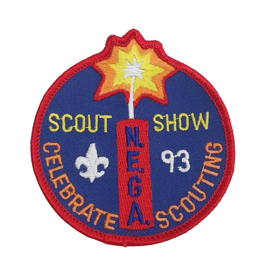 Boy Scouts Vintage Patch Celebrate Scouting Show 1993 Embroidered Red ...