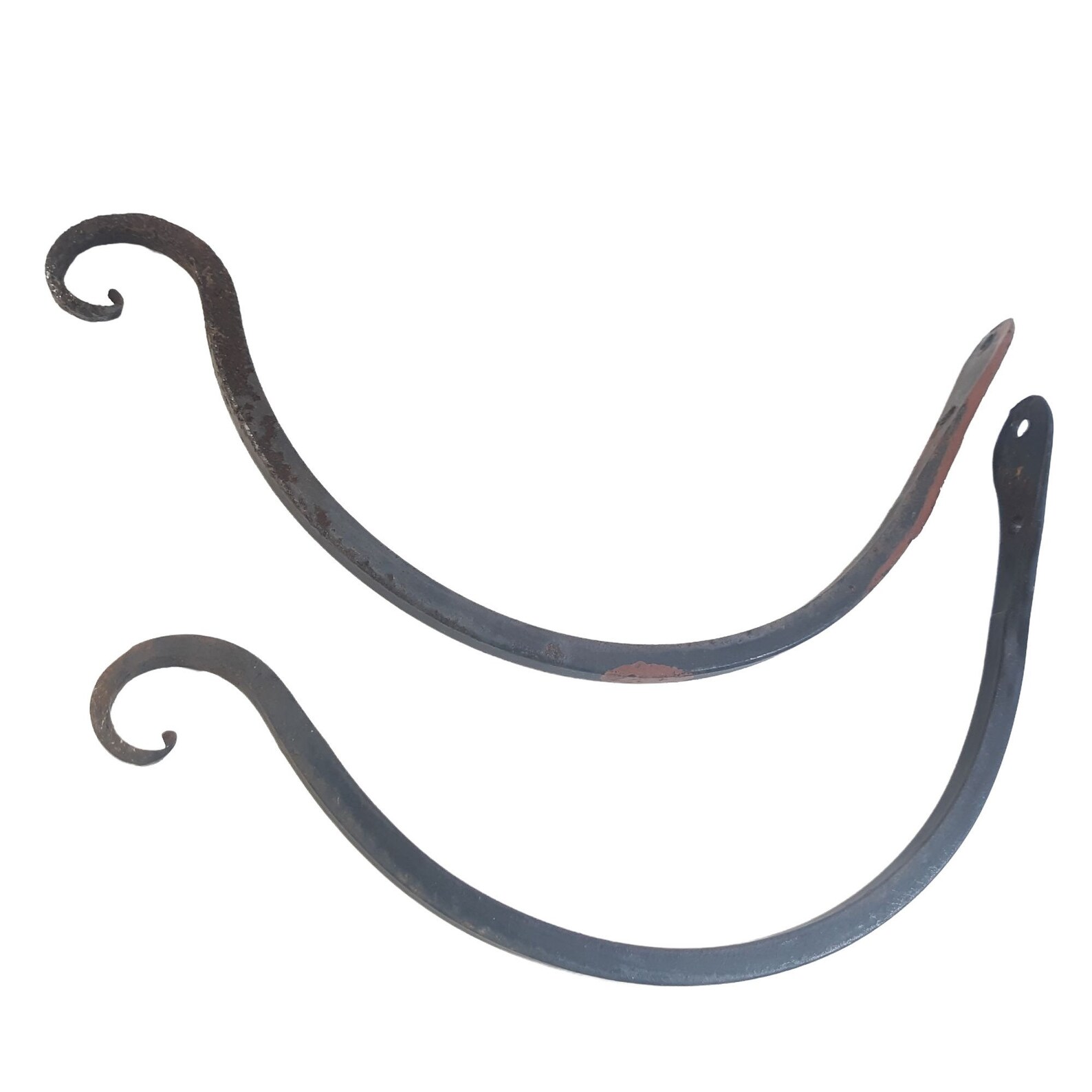 Antique Cast Iron Fire Place Yule Log Hooks Rustic Primative Farm House ...