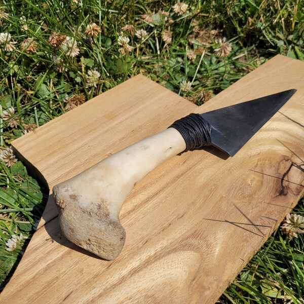 Deer Bone Handle Knife - Etsy