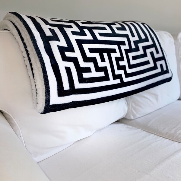 Geometric Blanket - Etsy