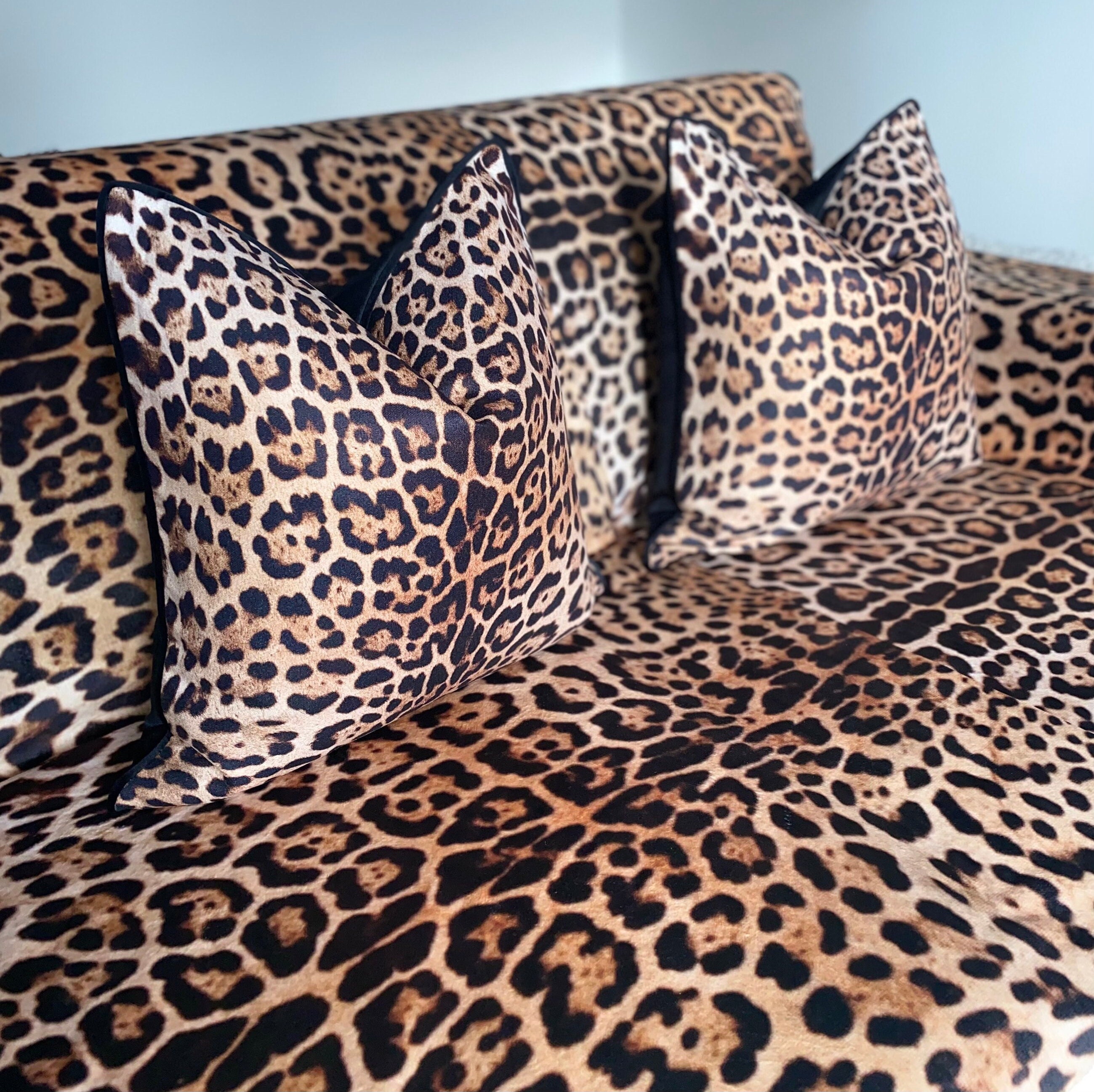 OUT OF STOCK Leopard Print Cushion Pillow Jaguar Cheetah Spots - Etsy ...