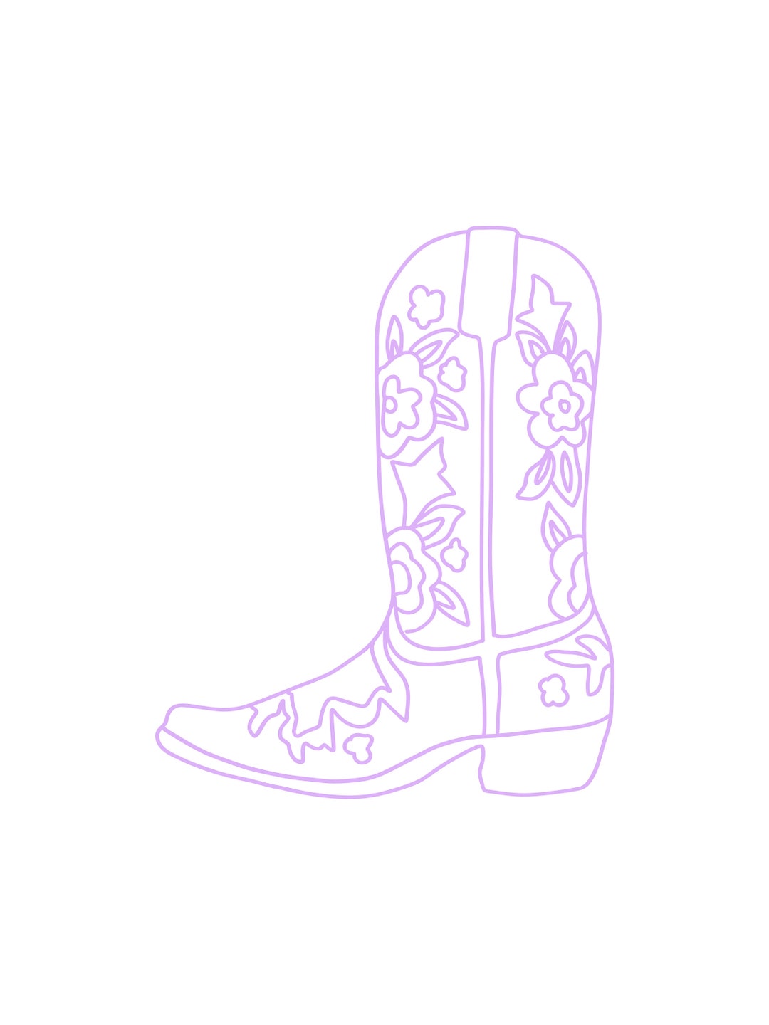 Cowboy Boot Print - Etsy