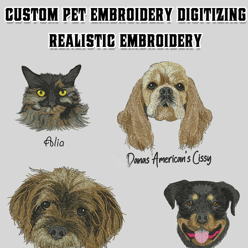 Pet Embroidery - Etsy