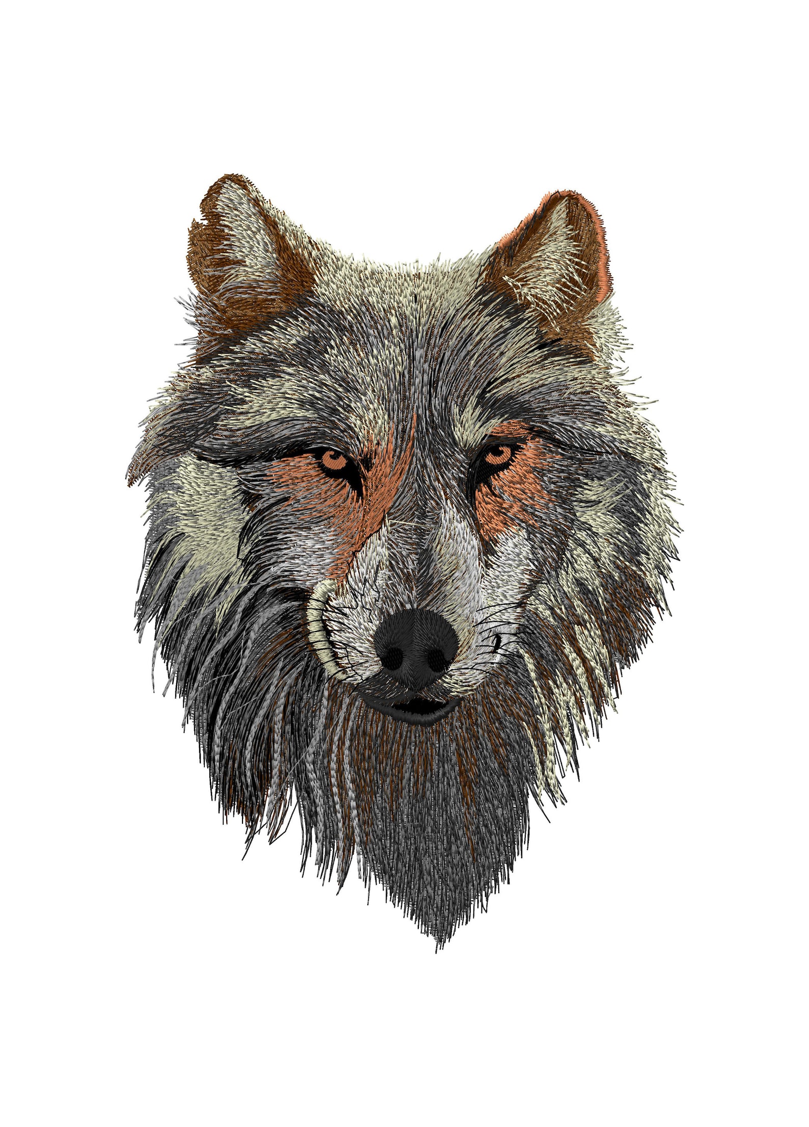 Wolf Embroidery Designs | Etsy