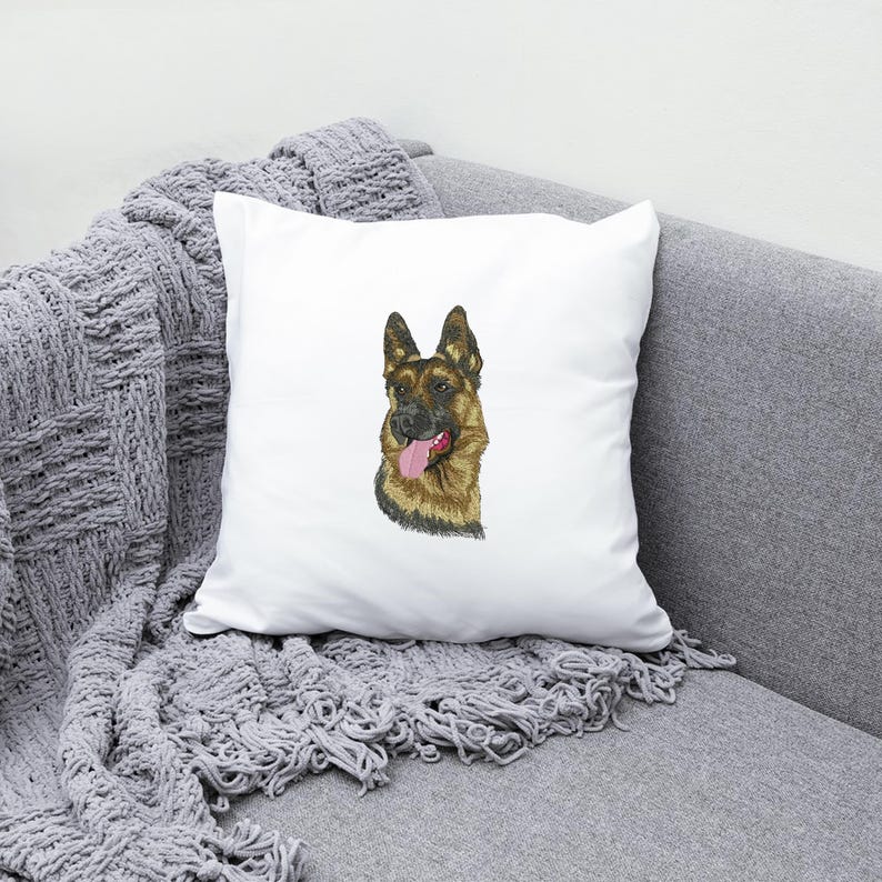 German Shepherd Dog Machine Embroidery Design - Etsy