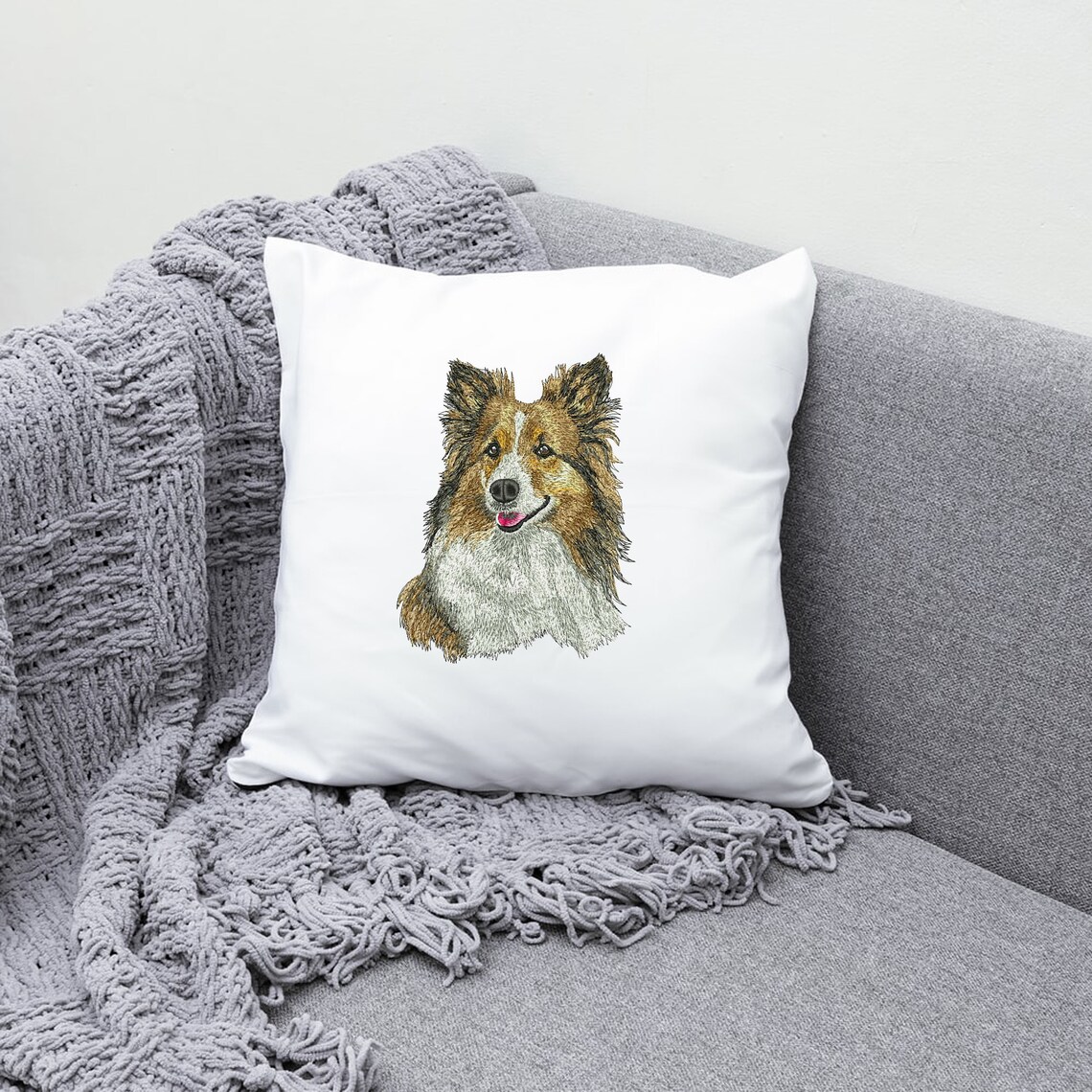 Sheltie Dog Machine Embroidery Design - Etsy