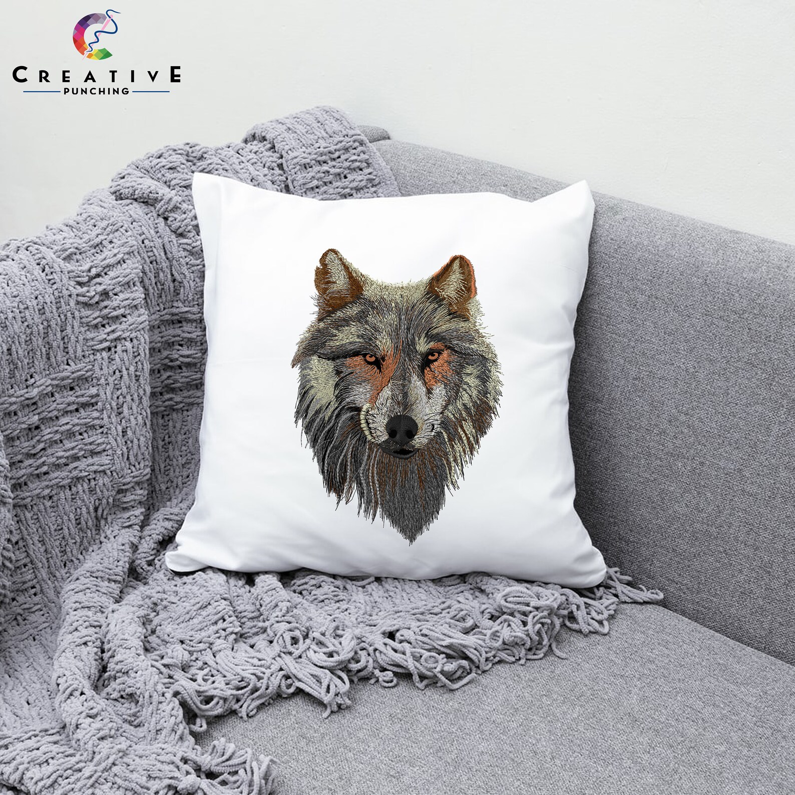 Wolf Embroidery Designs - Etsy