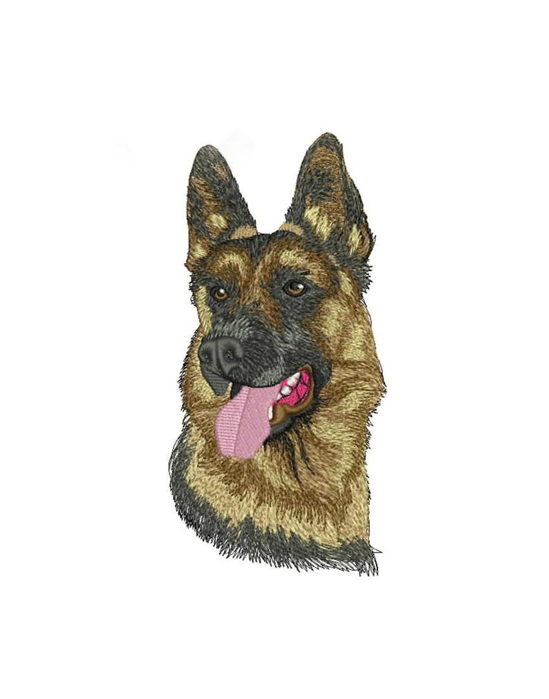 German Shepherd Dog Machine Embroidery Design - Etsy