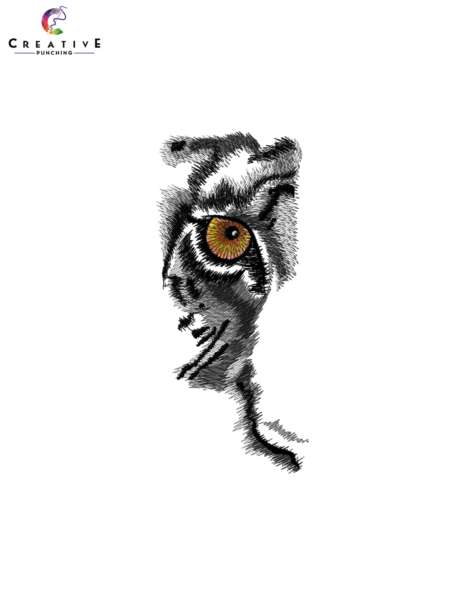 Tiger Eye Embroidery Design: Machine Applique (digital File) - Etsy
