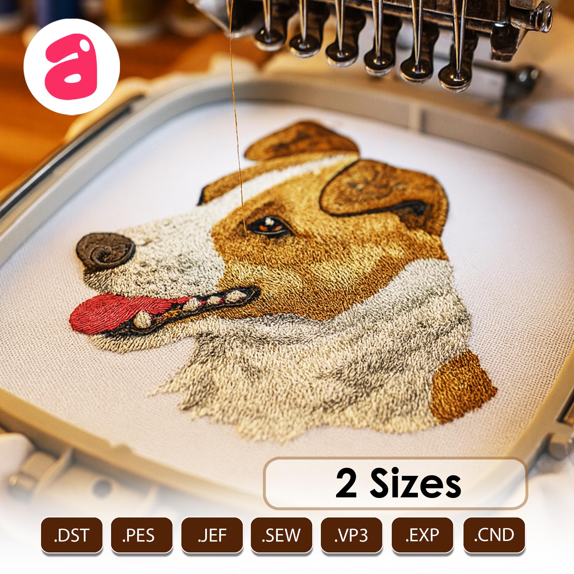 Jack Russell Terrier Dog Embroidery Design (digital File) - Etsy