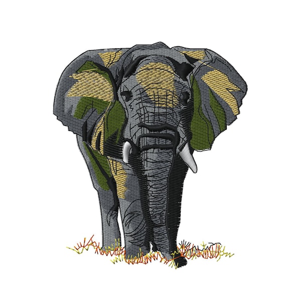 Elephant Embroidery Designs - Etsy