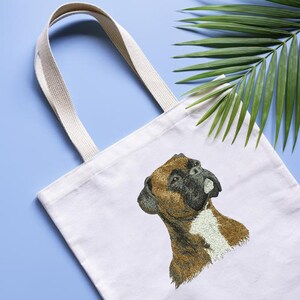 Boxer Dog Embroidery Design: Machine Embroidery File (digital Download ...