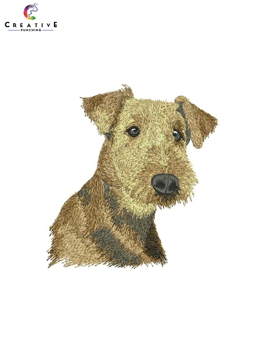 Airedale Terrier Dog Embroidery Designs Airedale Terrier Dog Machine ...