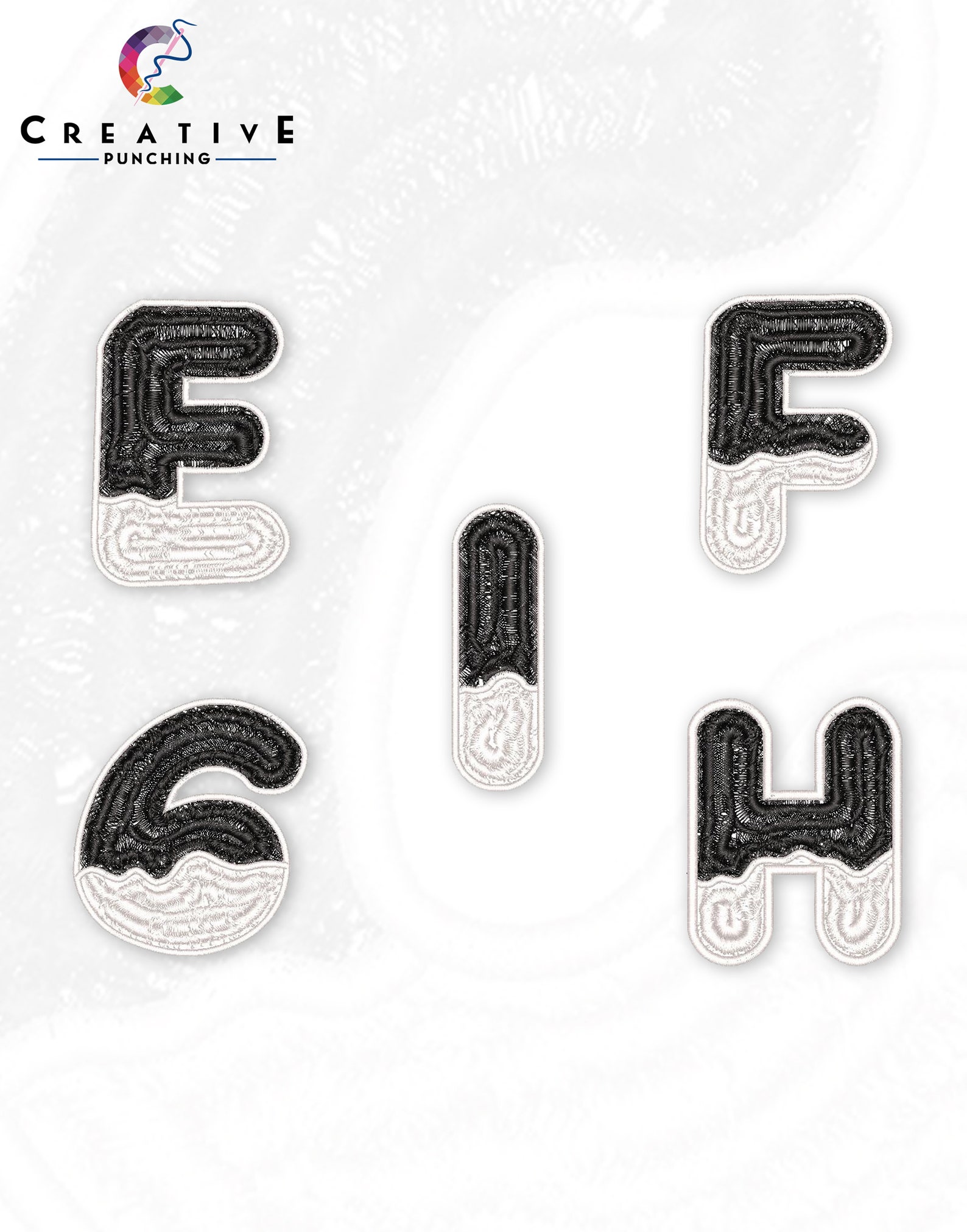 3D Puff Embroidery Doughnut Fonts Embroidery Alphabets Designs Font T ...