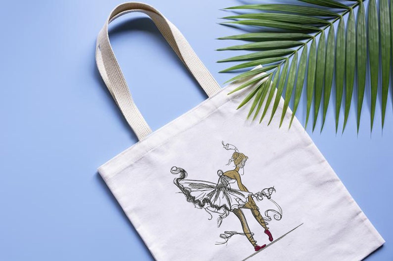 Ballet Dancing Girl Embroidery Designs Dancing Girl Machine - Etsy