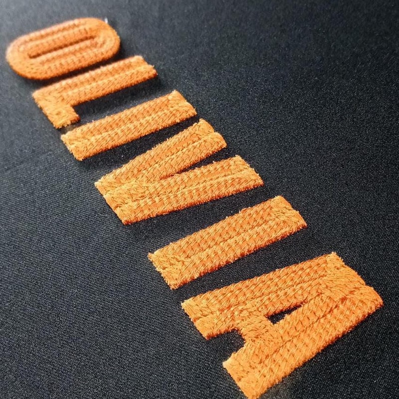 3d Puff Embroidery Font - Etsy