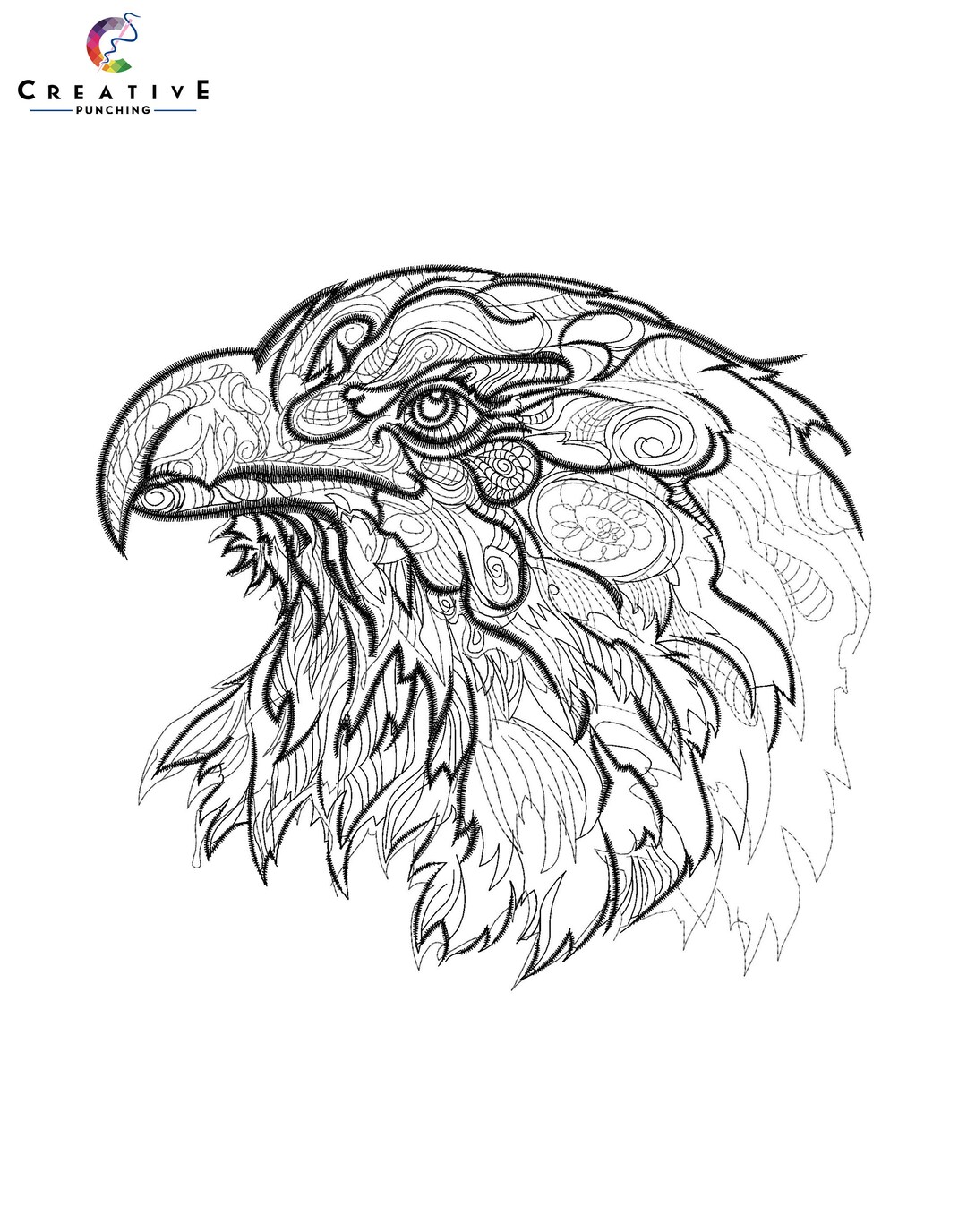 American Eagle Embroidery Designs American Eagle Face Machine ...