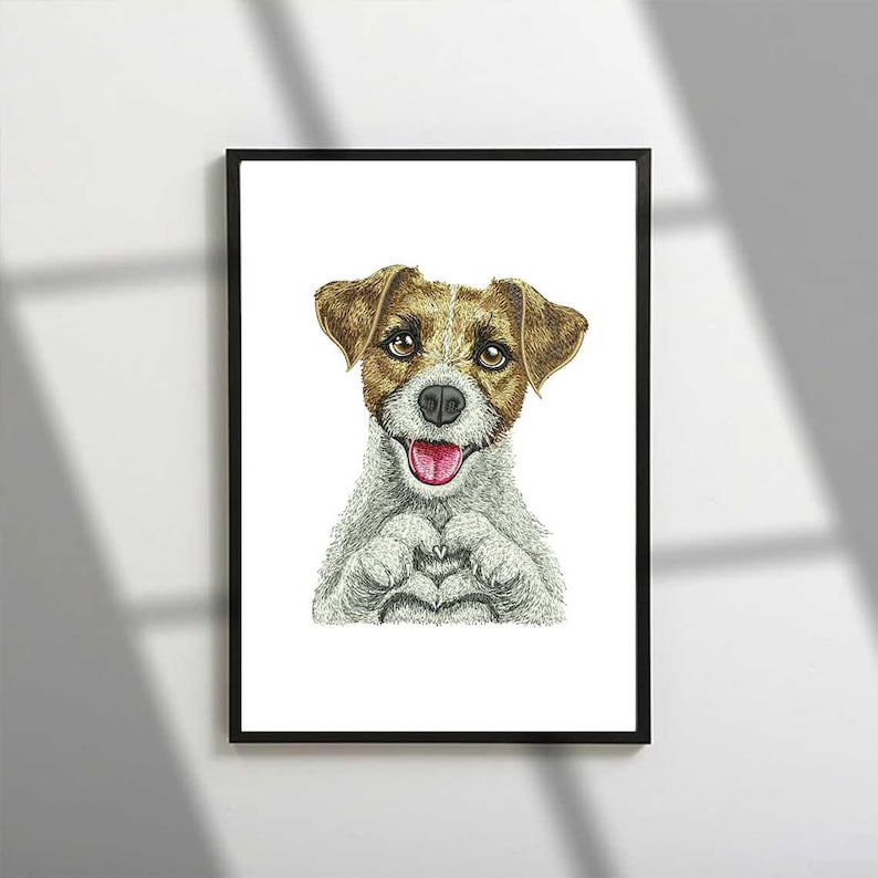 Jack Russell Terrier Embroidery Design: Pet Machine Embroidery (digital ...