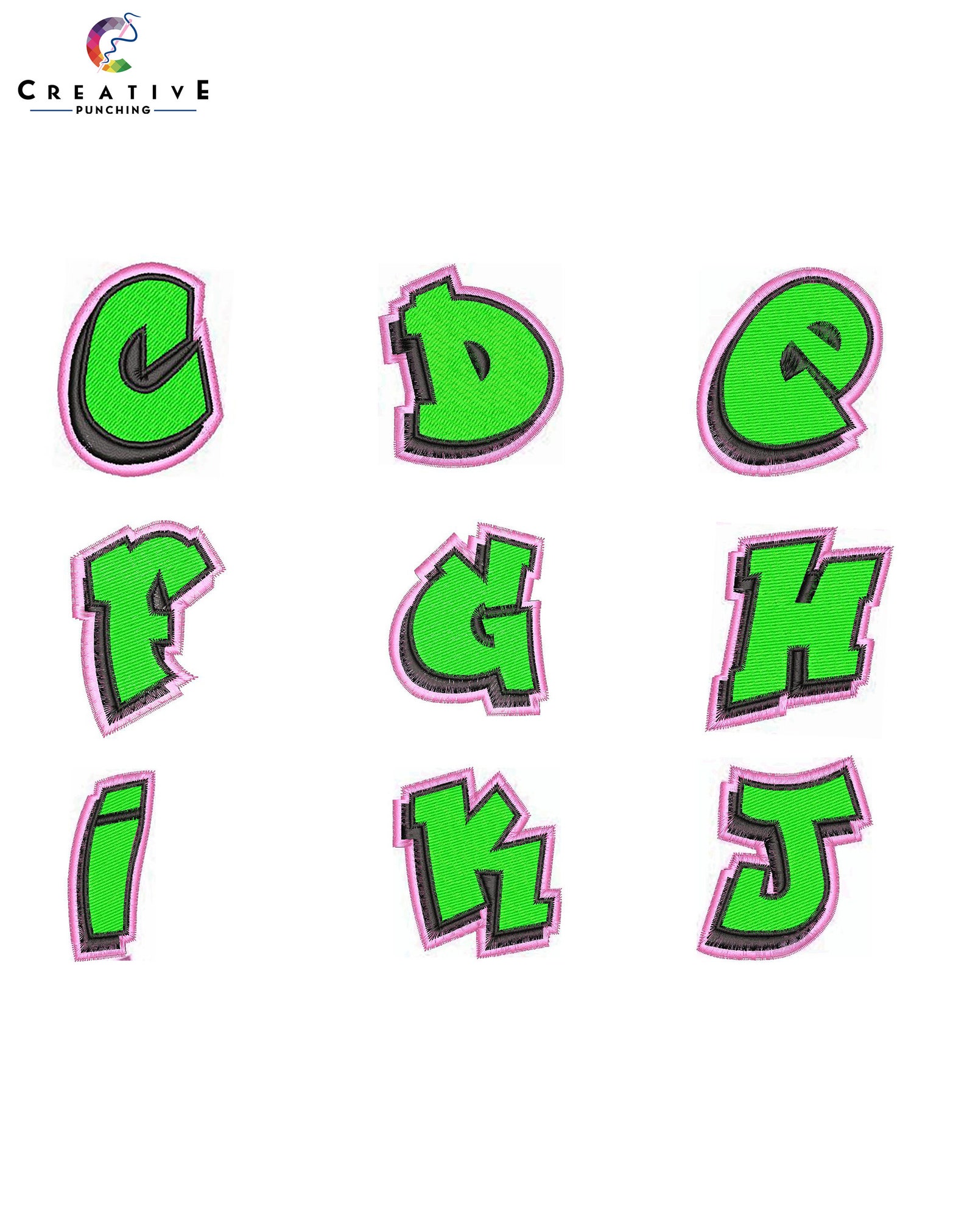 Graffiti Embroidery Alphabet Fonts Designs - Etsy
