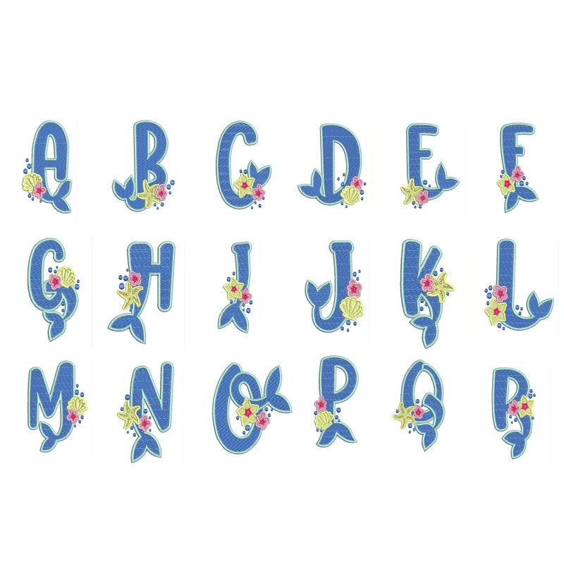 Mermaid Letters - Etsy Australia