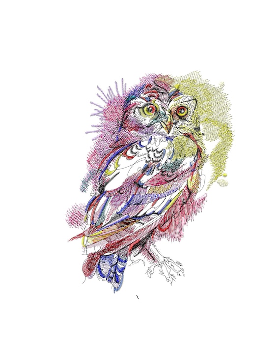 Owl Embroidery Designs - Etsy