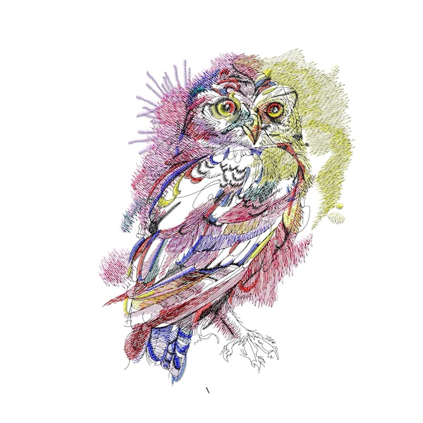 Owl Embroidery - Etsy
