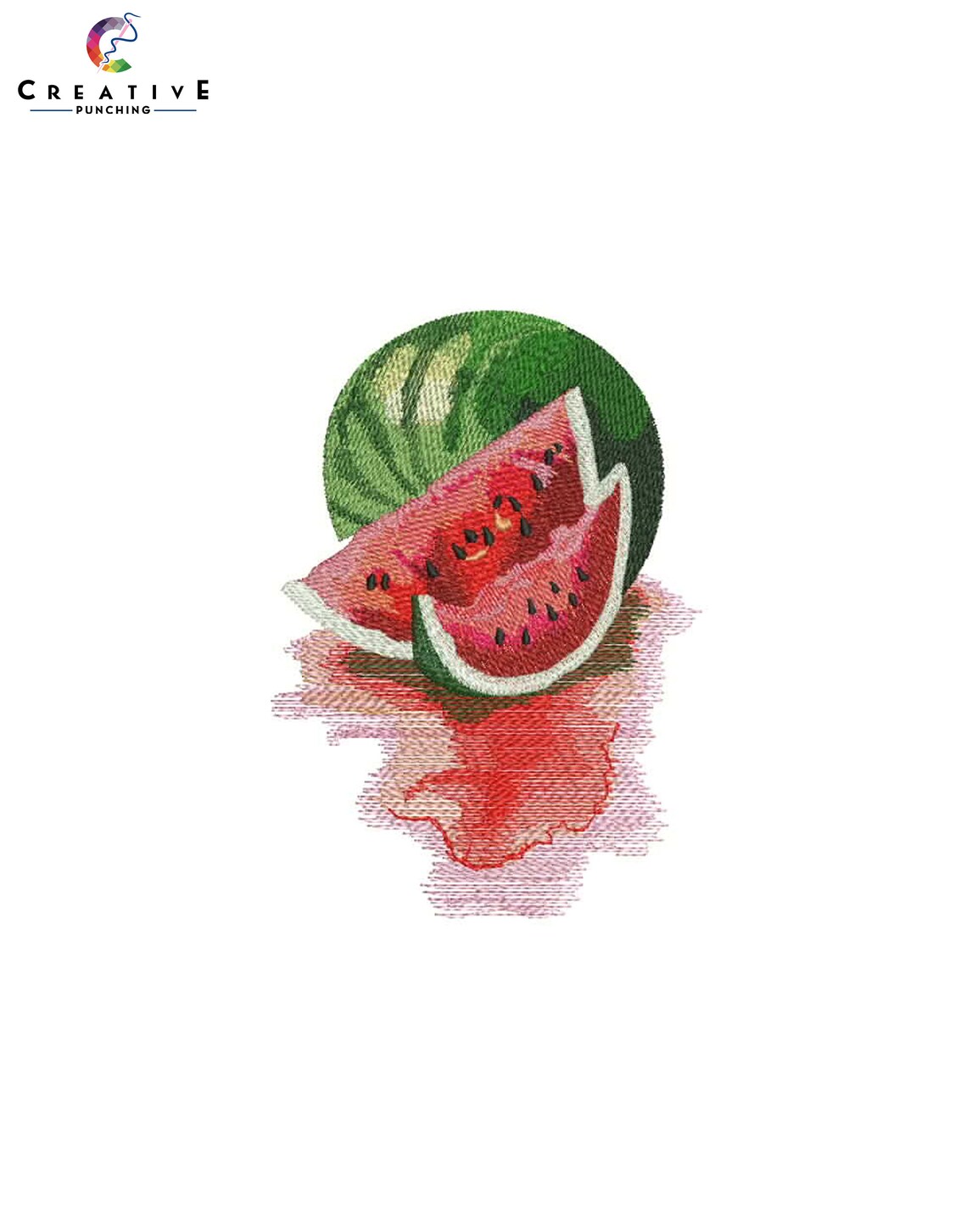 Watermelon Embroidery Designs Watercolor Art Embroidery Red - Etsy