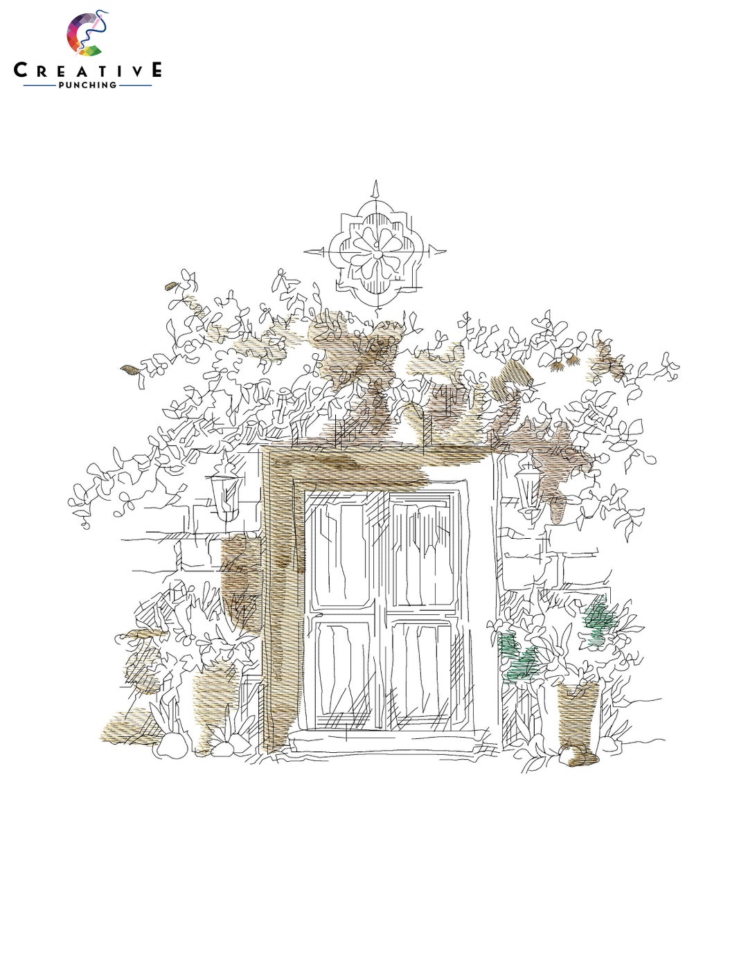 Buy Window Embroidery Design House Window Machine Embroidery Designs ...