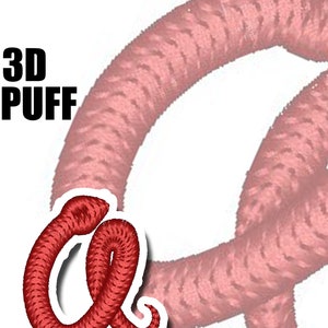 3D Snake Alphabet Embroidery Font - Etsy