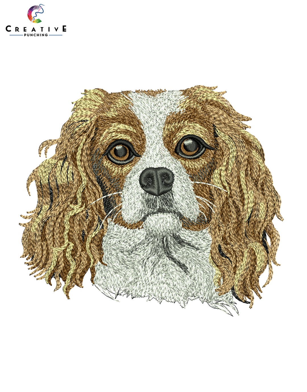 Cavalier King Charles Spaniel Logo Dog Embroidery Designs Cavalier King ...