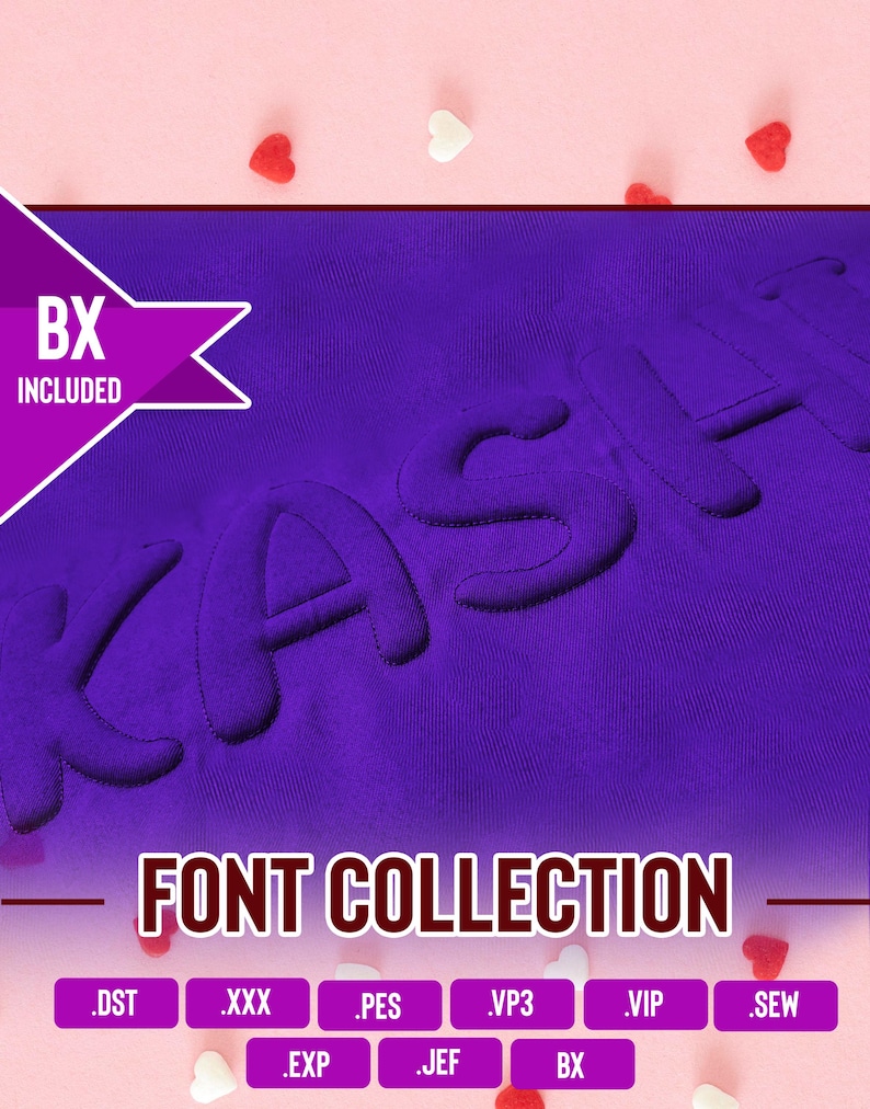 3D Embose Bubble PUFF Embroidery Font - Etsy